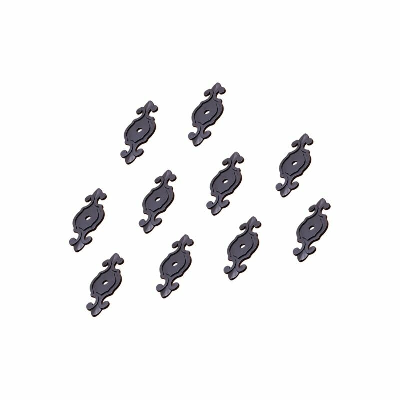 10 шт, задняя панель ручки шкафа-аксессуары из сплава 1 матовый черный