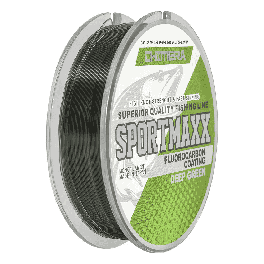Леска Chimera Sportmaxx Fluorocarbon Coating Deep Green 100м #0.30