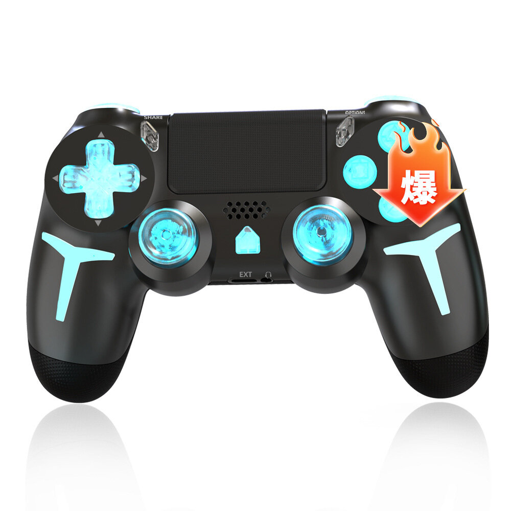 PS4 Геймпад Беспроводной Bluetooth Двойная вибрация Шестиосевой гироскоп ПК