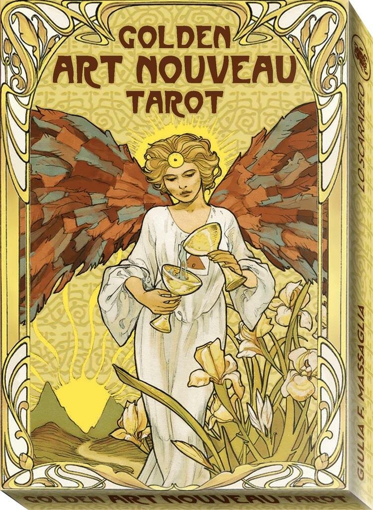 Карты Таро "Golden Art Nouveau Tarot Grand Trumps 22 Cards" Lo Scarabeo / Золотой козырь Таро 65500