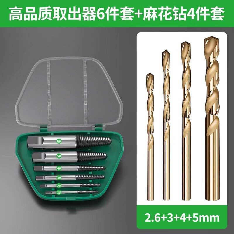 Инструмент для извлечения сломанных винтов BOLIAN, выдвижной экстрактор сломанной резьбы, обратный экстрактор винтов, набор инструментов для резьбы