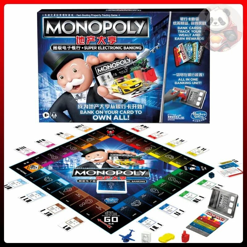 Настольная игра Монополия с банковскими картами Бонусы без границ