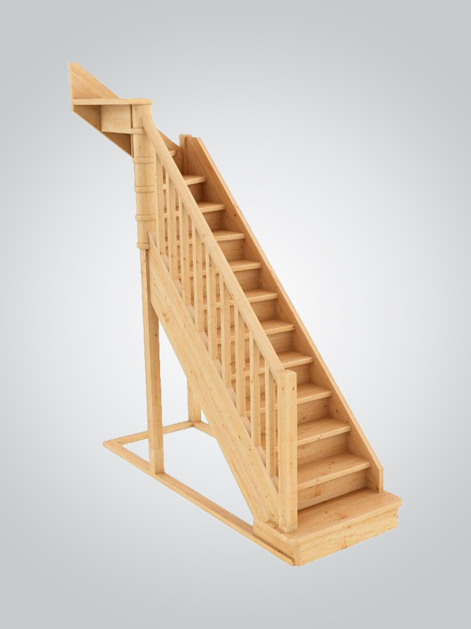 Лестница на второй этаж ЛС-215м Левая