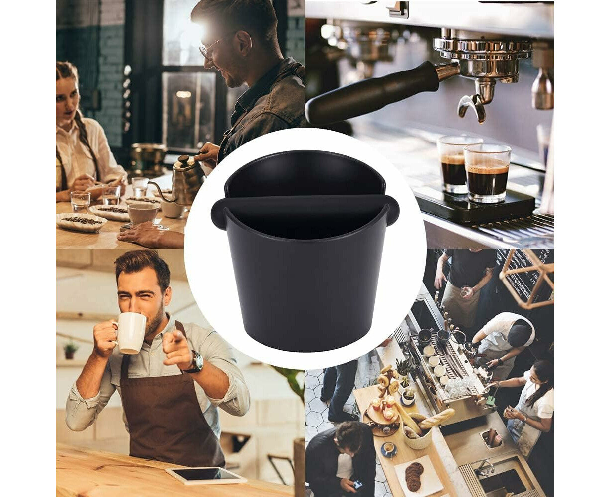 Контейнер для кофейных грунтов (4.8 дюйма, синий), контейнер для удаления отходов кофе, аксессуар для бариста, для кафе, ресторанов, баров, домашних кухонь, из ABS, больший объем, антискользящий, под мойку посуды