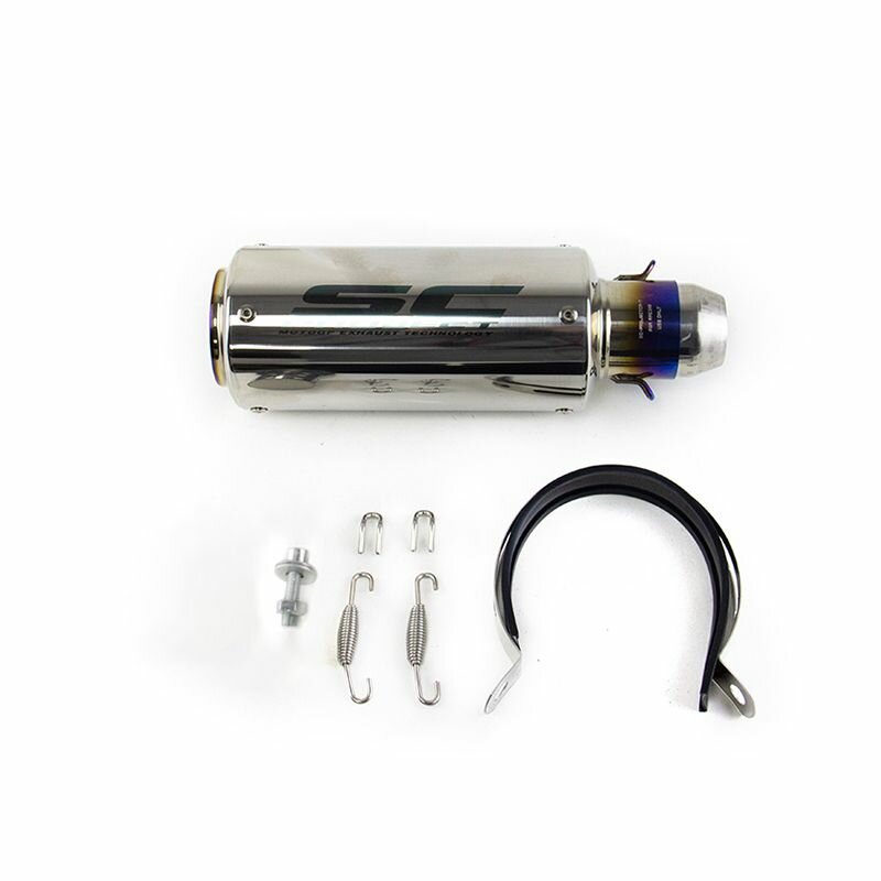 Глушитель для мотоцикла прямоток универсальный на питбайк