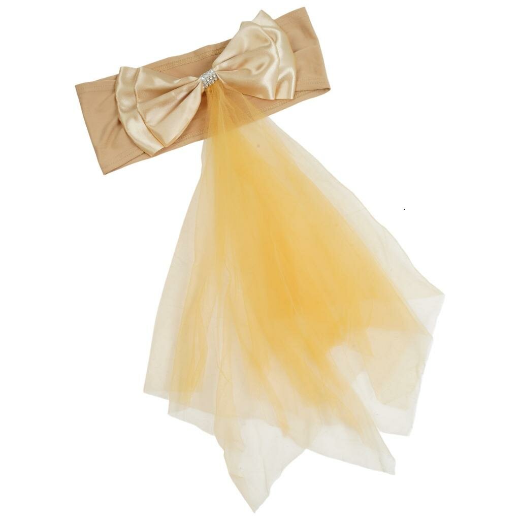 Атласные шарфы для стульев, аксессуары для свадьбы, Шампанское Золото