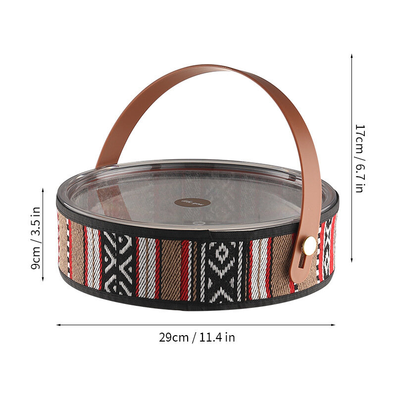 Портативная коробка для сохранения свежести, современный легкий роскошный этнический стиль, многосекционная ручная корзина для фруктов, семейная сборка, коробка для фруктов, коробка для хранения интернет-знаменитостей