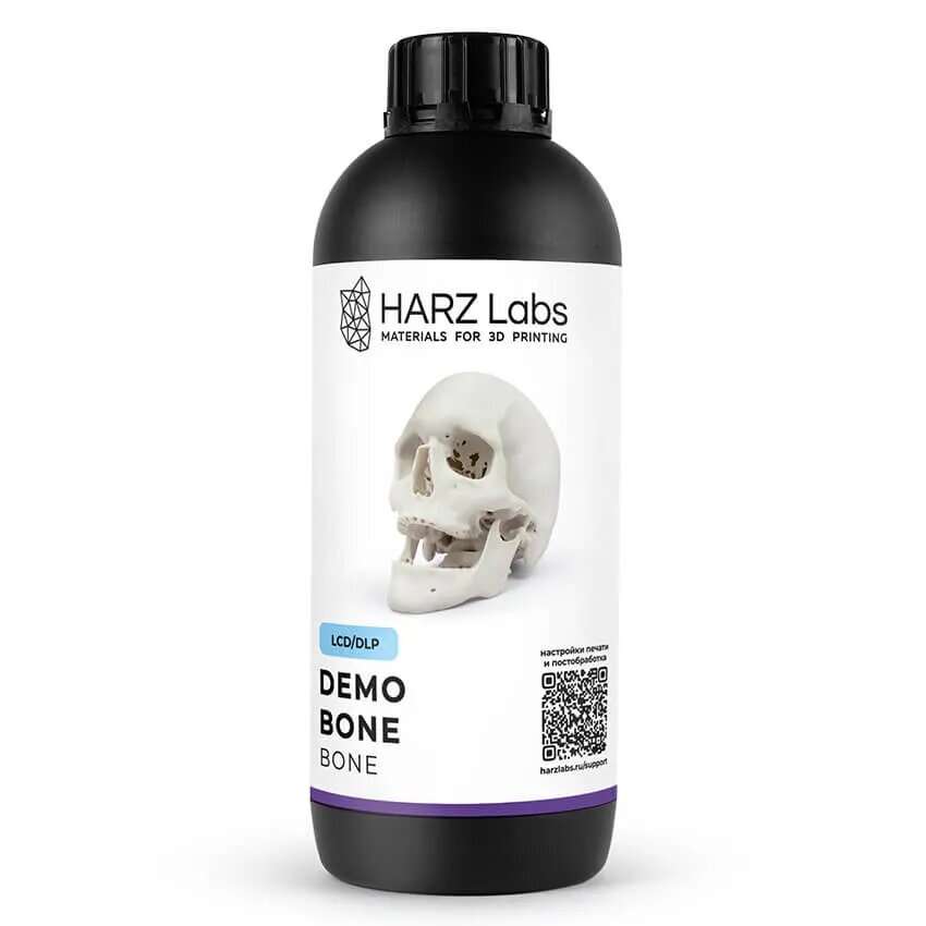 Фотополимерная смола HARZ Labs Demo Bone, цвет костный, 1000 гр