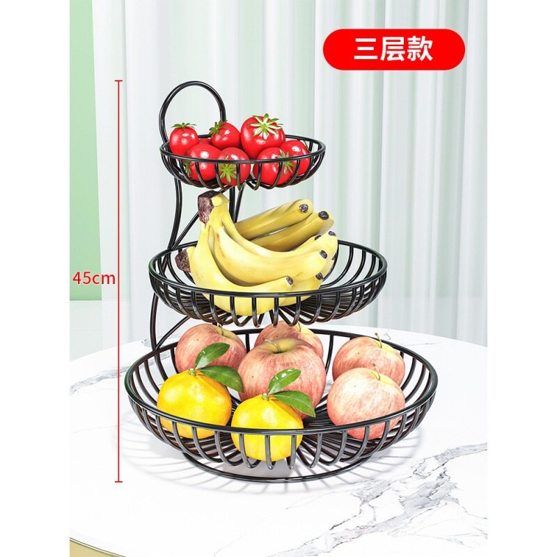 Журнальный столик для гостиной, фруктовая тарелка, подставка для закусок и десертов, стеллаж для хранения, домашний обеденный стол, железный художественный стеллаж, многоярусная корзина для фруктов