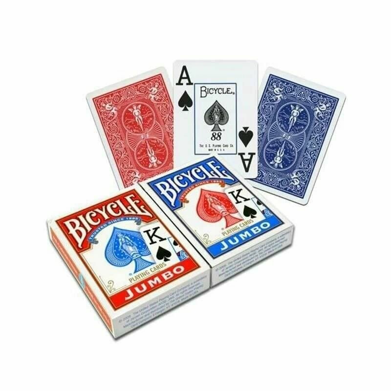 Карты "Bicycle Rider Back Jumbo Index 2-pack red/blue" 61958 Bicycle