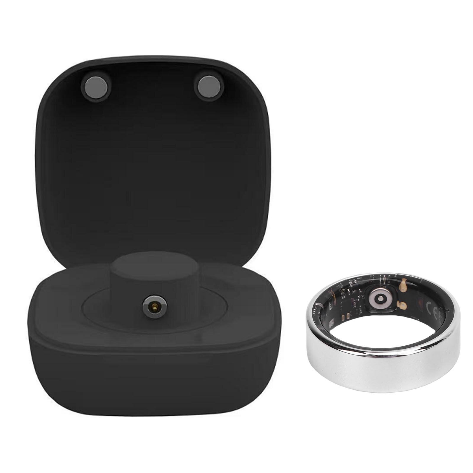 Умное кольцо, водонепроницаемый шагомер, фитнес-трекер с Bluetooth и зарядным чехлом для занятий спортом, 12 размеров.