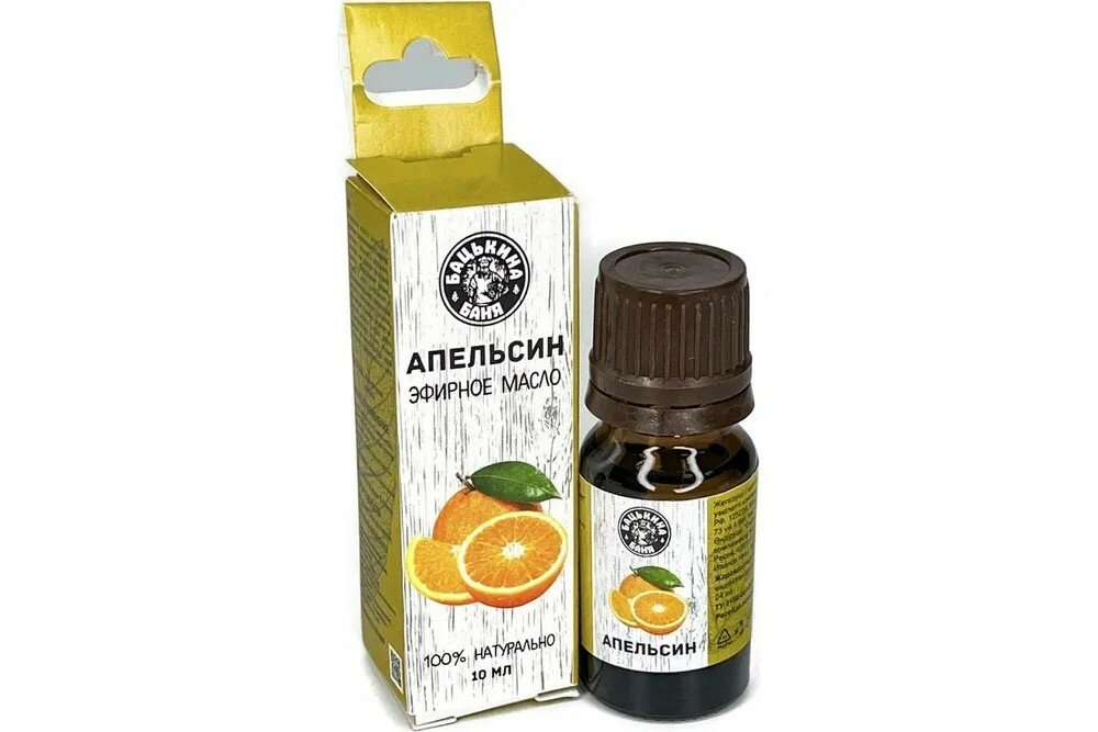 Масло эфирное 10МЛ "апельсин" бацькина баня