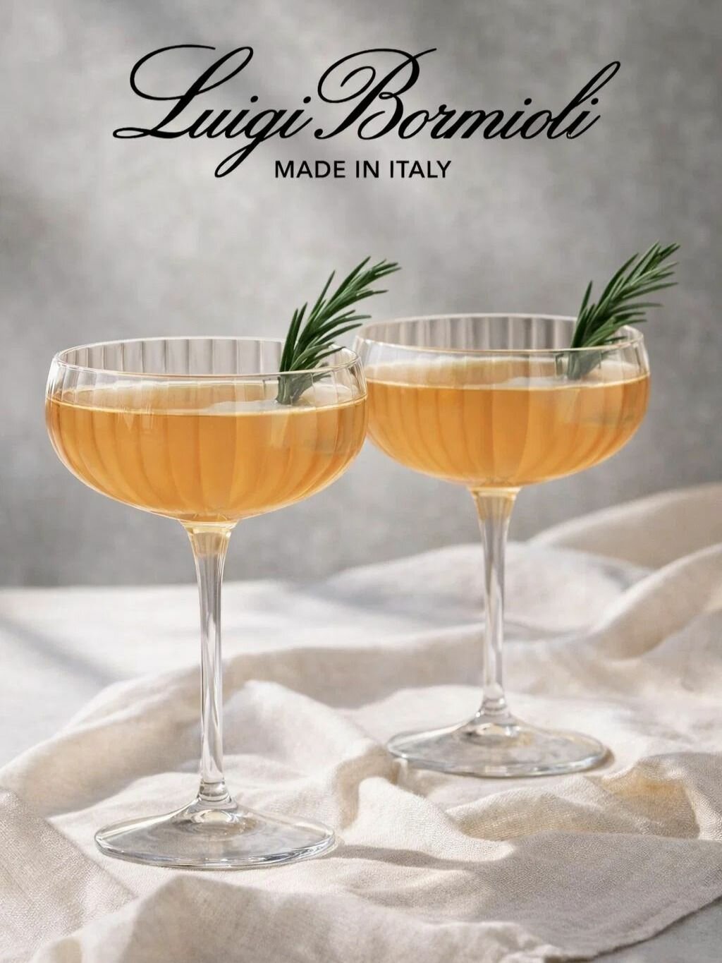 Бокалы для вина, подарочный набор Luigi Bormioli "SPEAKEASIES SWING" 2 шт, 300 мл. Хрустальное стекло. Италия