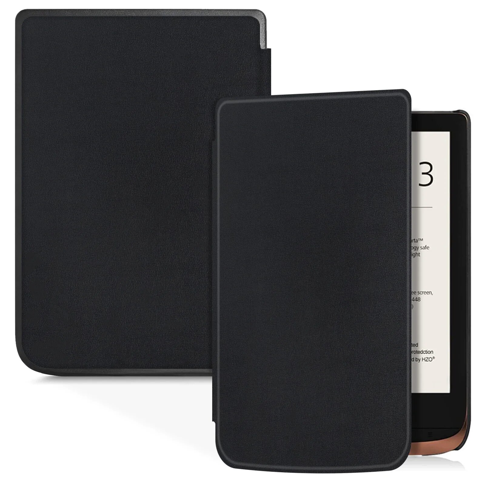 Чехол для PocketBook 606, 616, 617, 618, 627, 628, 632, 633 из искусственной кожи Black