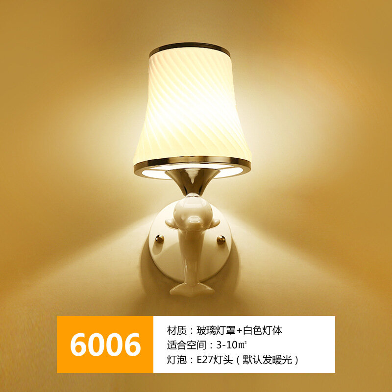 Настенный светильник, прикроватный светильник, настенный светильник для спальни, простой современный креативный европейский и американский стиль, светодиодный светильник для гостиной, лестницы, коридора, двухголовый светильник