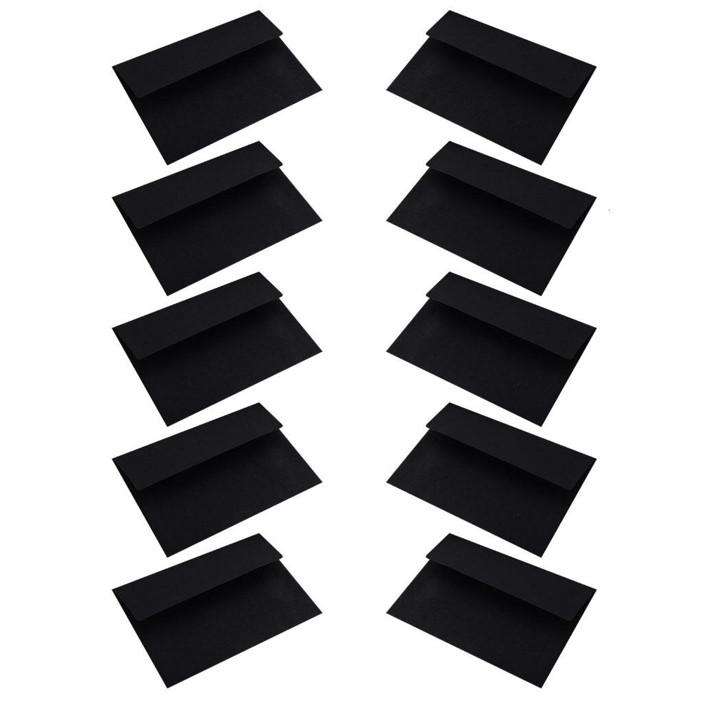 Желтые традиционные конверты, 60 шт, Черный