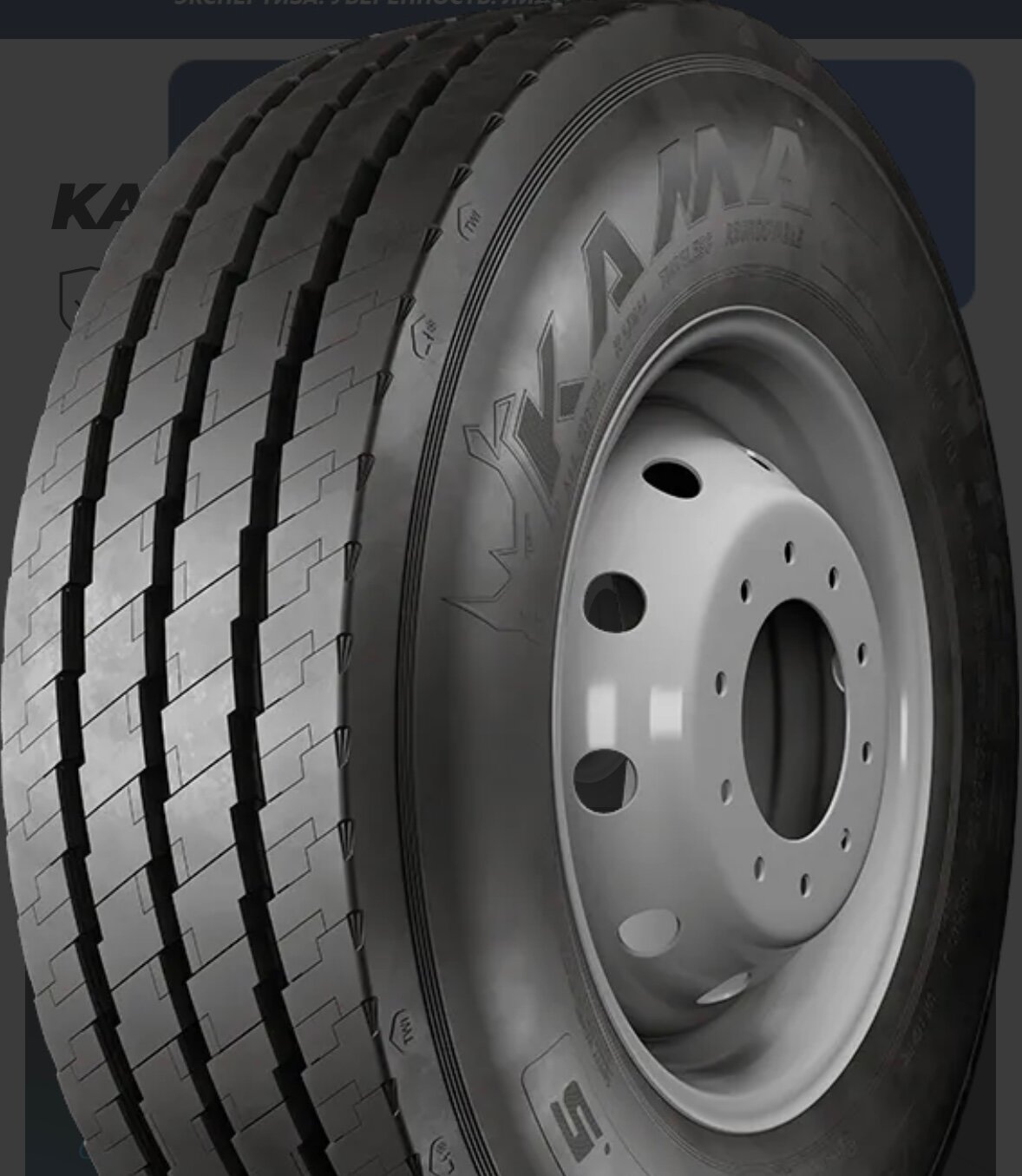 Грузовая шина КАМА NT202, 235/75, R17.5, радиальная, бескамерная