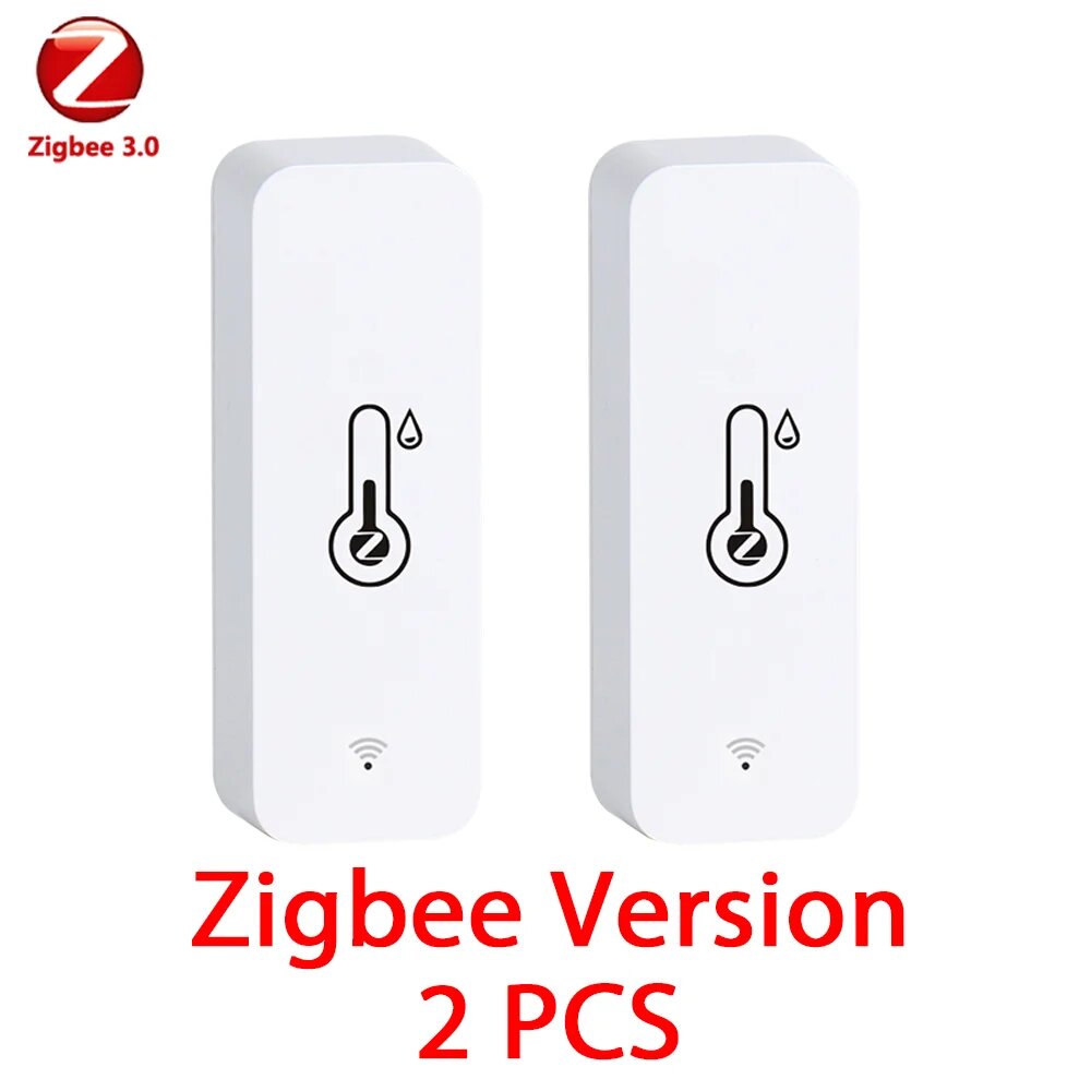 Tuya WiFi Zigbee датчик температуры и влажности умный дом Крытый гигрометр приложение мониторинг работает с Google Home Smart Life Alexa