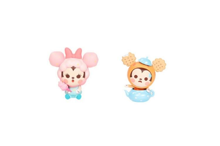 POP MART коллекция десертов с Микки Маусом и Минни Маус унисекс, Confirmed-Cotton Candy Minnie+Cookie Mickey (Open)