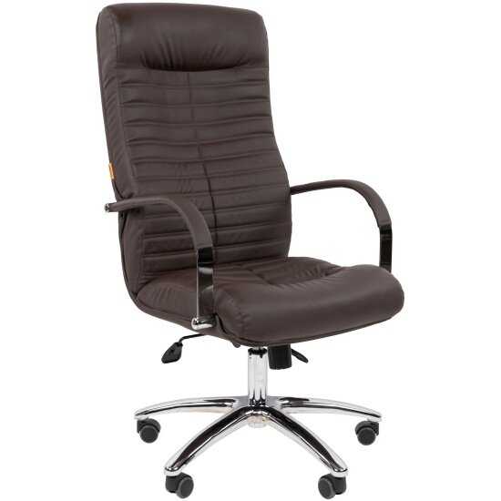 Кресло руководителя Chairman 480 Россия экопремиум коричневый N