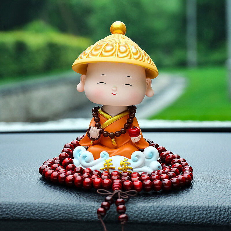 Автомобильные украшения с элитным дизайном, креативные фигурки монахов и оленей-талисманов для автомобиля, полная коллекция новых высококлассных автомобильных аксессуаров.