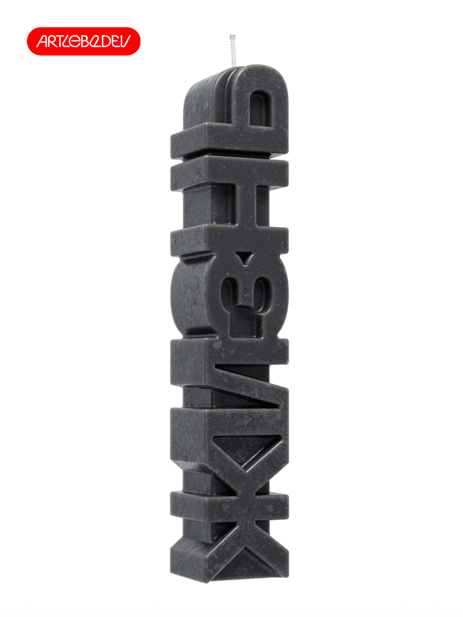 Свечка декоративная ароматическая подарочная, "Жизнь", соевый воск