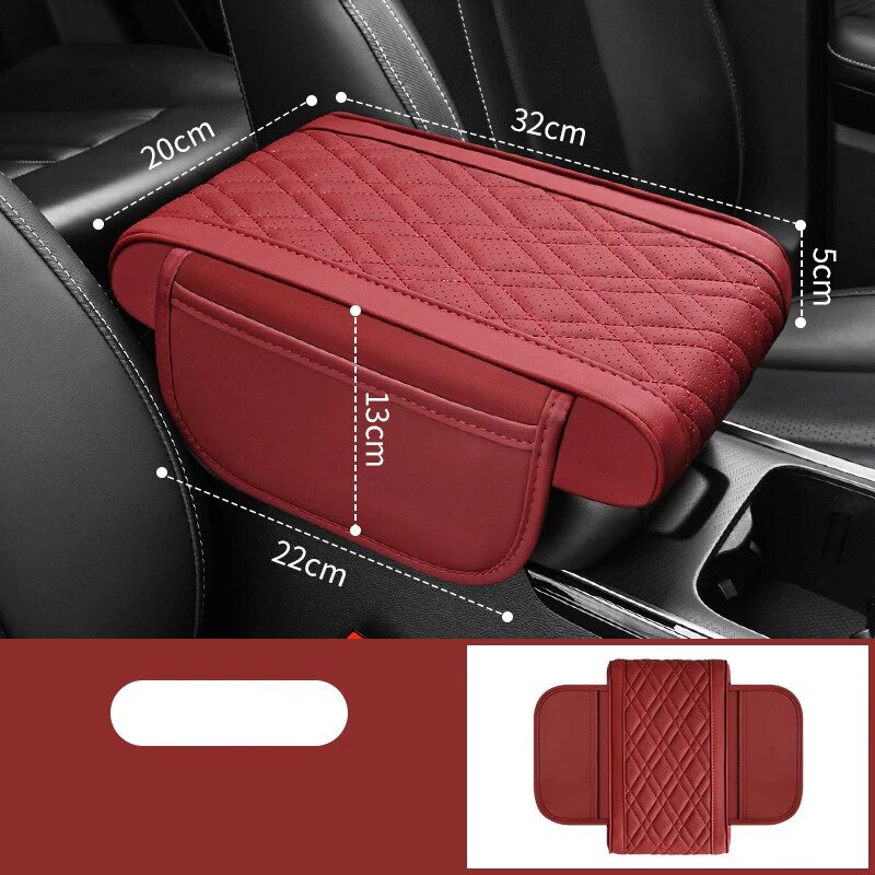 Автомобильный подлокотник для хранения, коробка для высоты, универсальная кожаная эластичная губка, высота, автоцентральный подлокотник, защитная подушка, поддержка