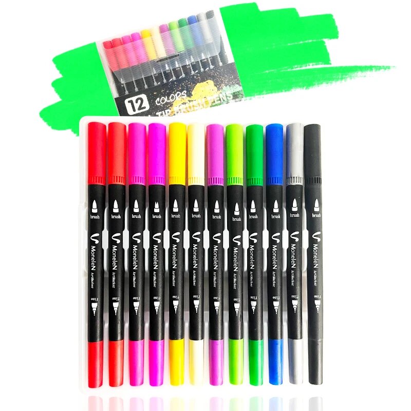 Маркеры для рисования Winsor & Newton 12 цветов