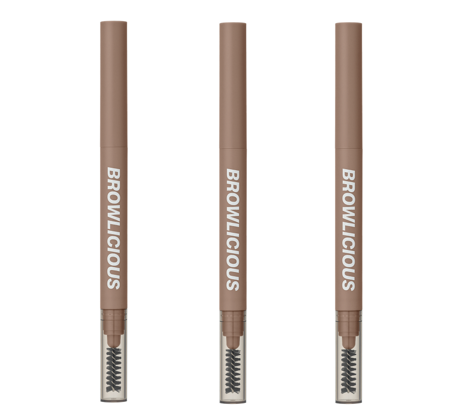 Карандаш Love Generation автоматический для бровей Browlicious, тон 02 Biscuit, 0,2 гр - 3 штуки