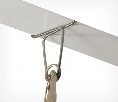 Крепление к подвесному потолку Армстронг для перегородок 100шт. Крепеж для перегородок.