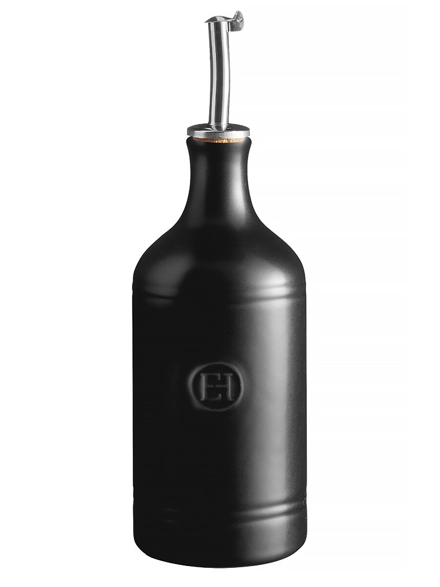 Бутылка для масла и уксуса Emile Henry Natural Chic 450 мл, керамика, цвет трюфель