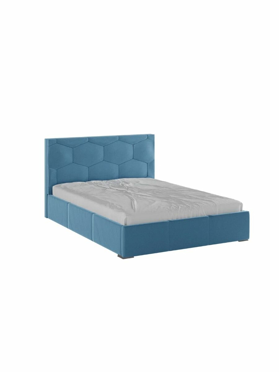 Кровать интерьерная Манука, 1,4м, с подъемным механизмом, 1550х1050х2230, Светло-голубой, Кистель, Kistel