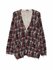 Кардиган R13 Frayed cardigan, размер M, black/black