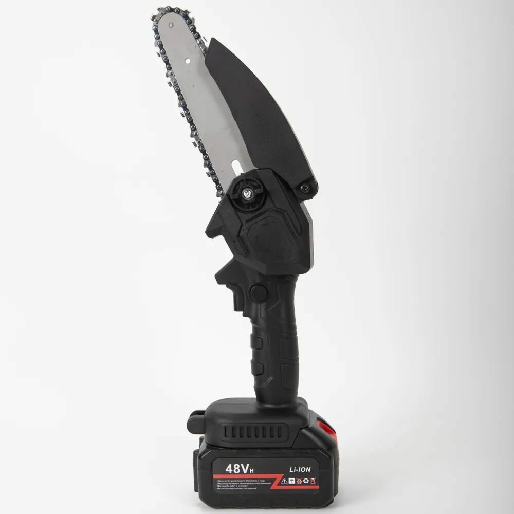 Пила аккумуляторная цепная садовая/мини сучкорез/электропила электрическая (6 дюймов,1 цепь,2 батареи)