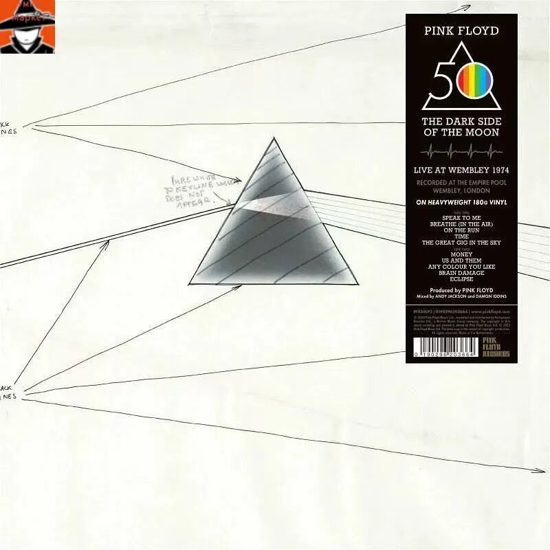 Винил: Pink Floyd - The Dark Side Of The Moon (Live at Wembley 1974, LP) - Концертное издание - наличие