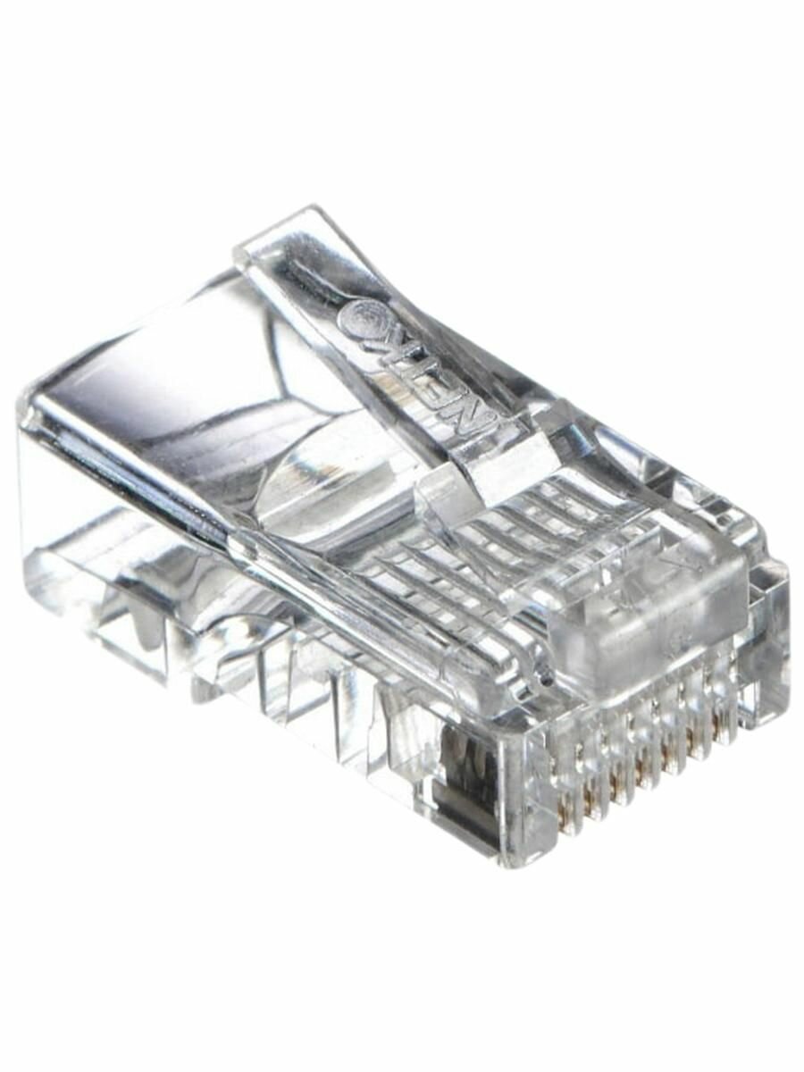 Коннектор RJ45 (8p8c) cat.5е NETKO (нож с 3-мя зубцами), 100шт.