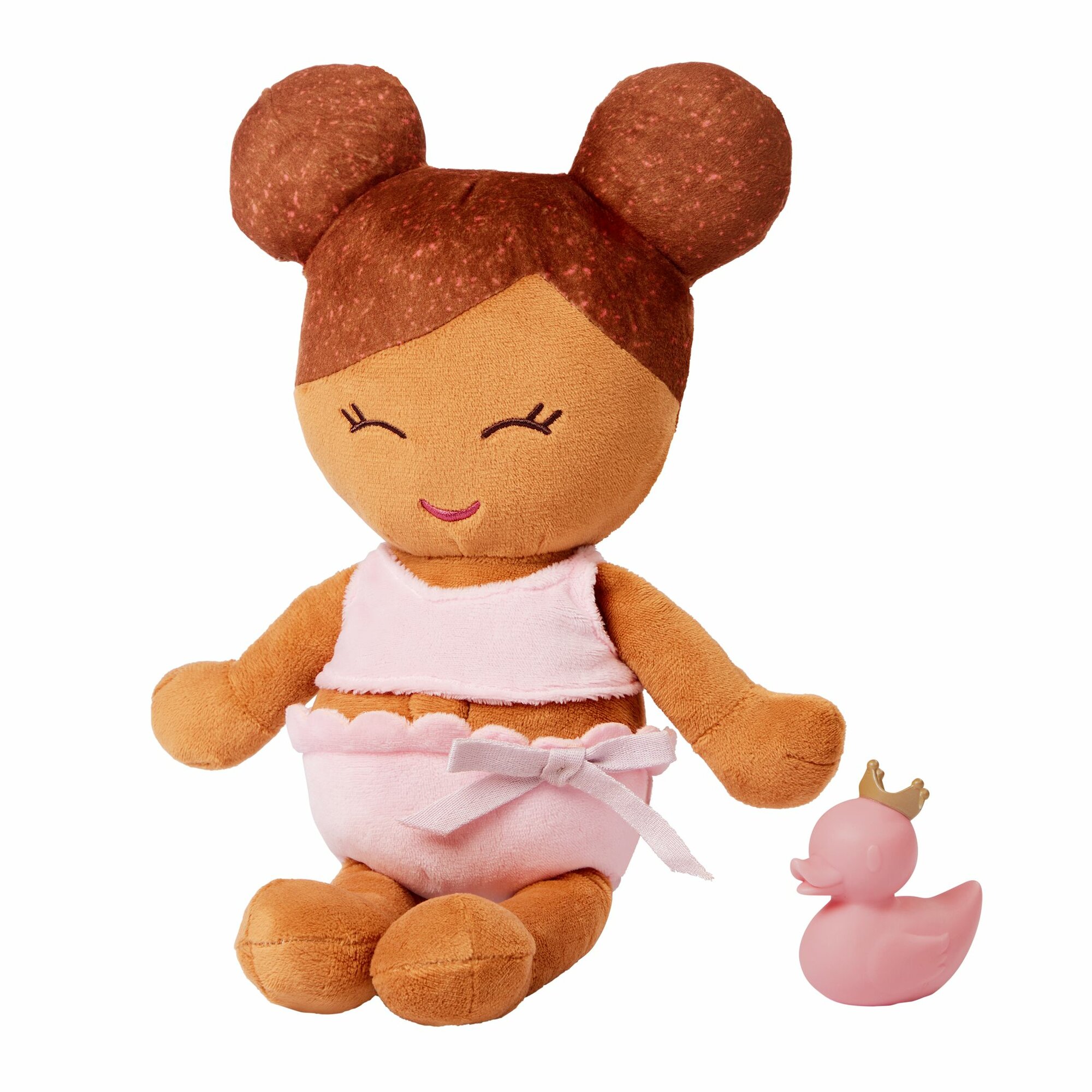 Кукла для купания LullaBaby - Мягкая кукла с каштановыми волосами, 35 см - ЛаллаБэби LBY7298Z