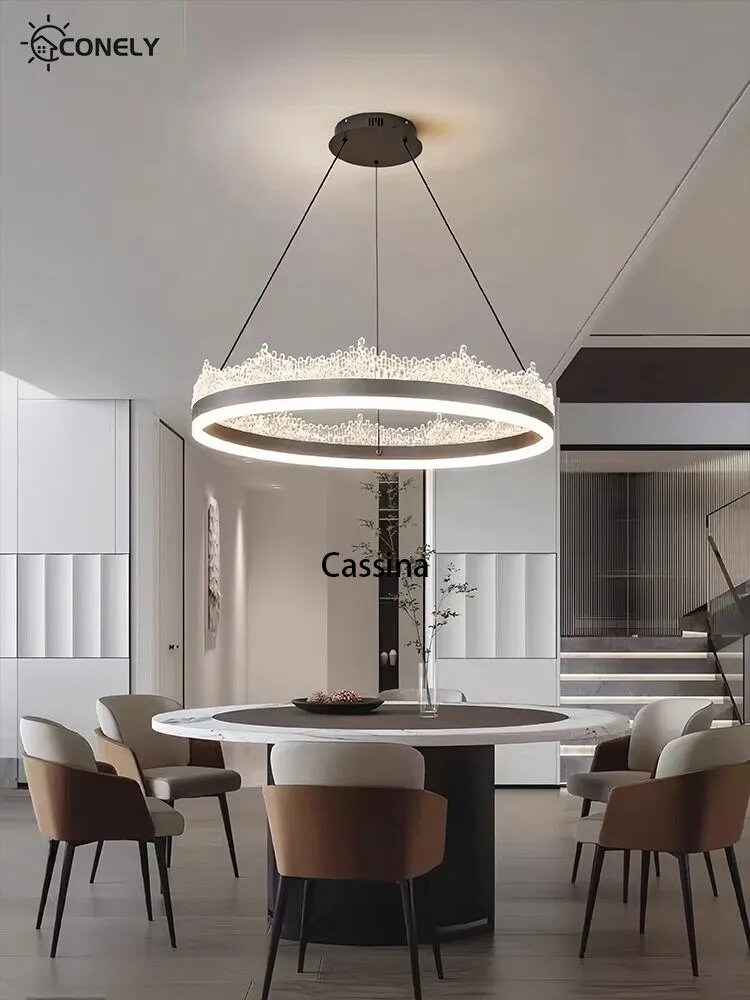 Cassina Потолочный светильник, LED, 110 Вт, RGB, 600x600x1350 мм, Черный матовый