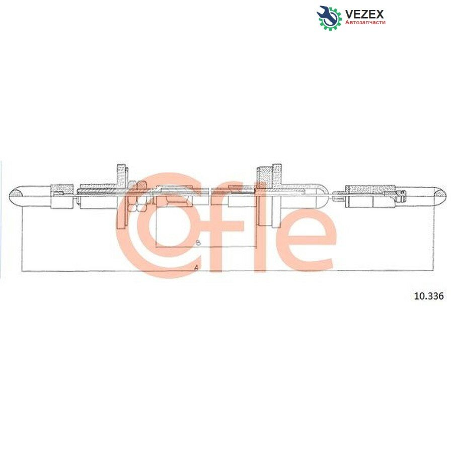 COFLE 92.10.336 Трос сцепления