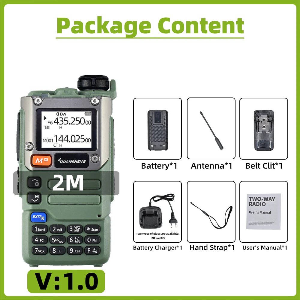 Рация Quansheng UV K6 UV K58 американский, K58-2M