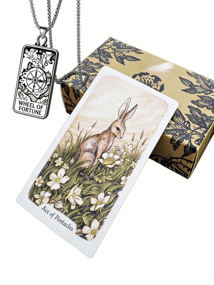Таро "Таинственное Зеркало" (Mystic Mirror Tarot) с кулоном из нержавеющей стали