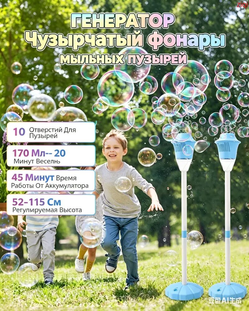 Генератор мыльных пузырей, фонарь с мыльными пузырями / Подарок для детей