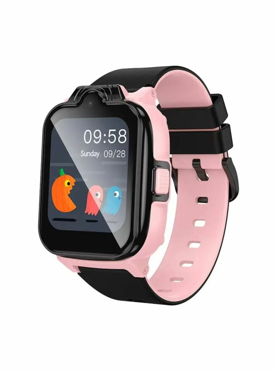 Детские умные смарт-часы 4G с GPS и супер-камерой 8 Мп Hoco Y104 (Nano SIM, 700 мАч, Розовые)