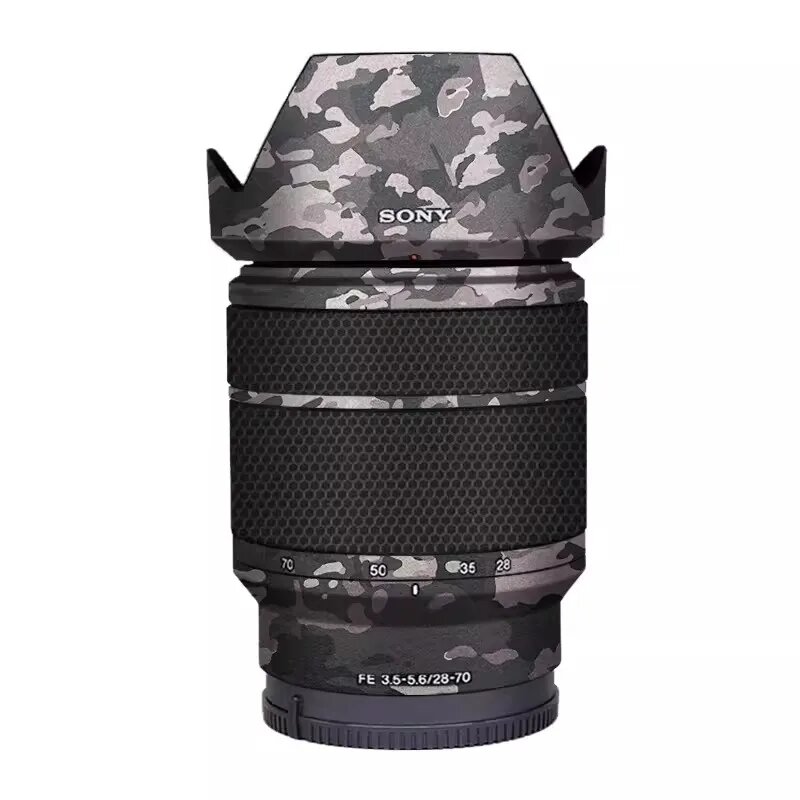 JERXTTON наклейки для Sony FE 28-70 мм F3.5-5.6 OSS Черный, Field Camouflage
