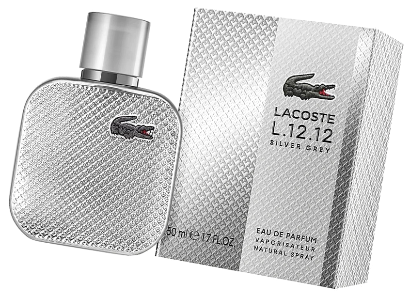 Мужской парфюм Lacoste L 12 12 Silver Grey 50 мл - Лакост Л 12.12 Серебряный Серый