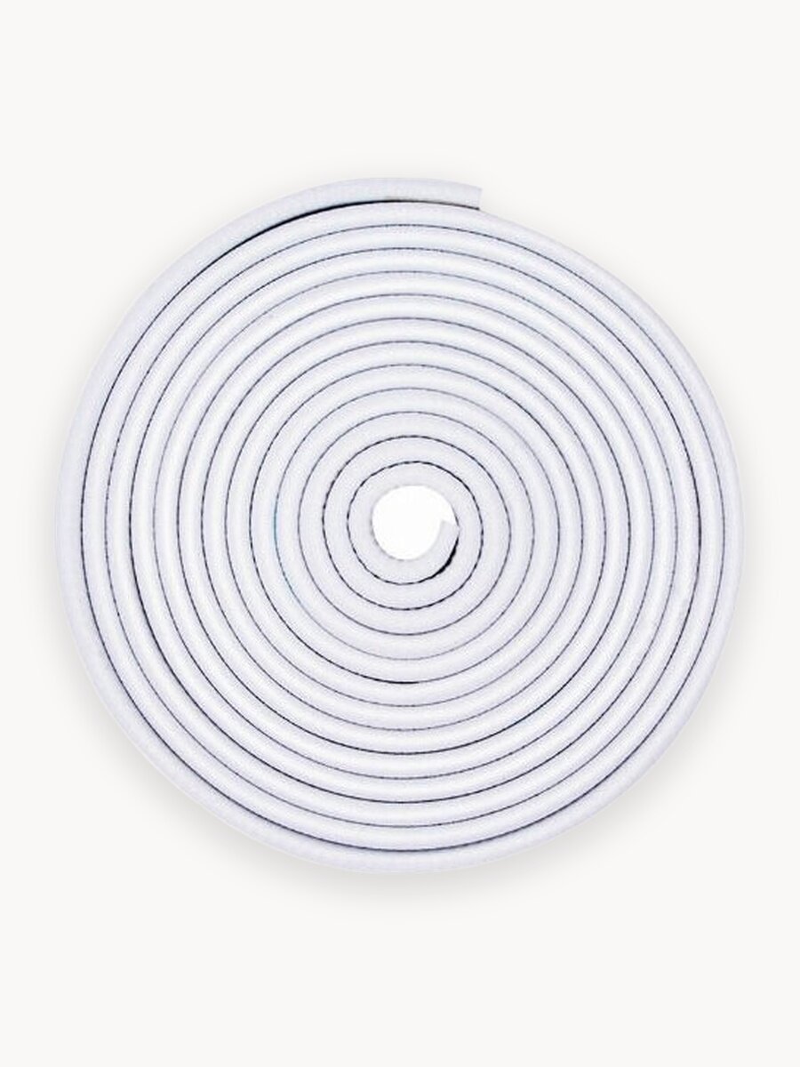 Защита (молдинг) кромки двери автомобиля со стальной вставкой, белый, 5 метров