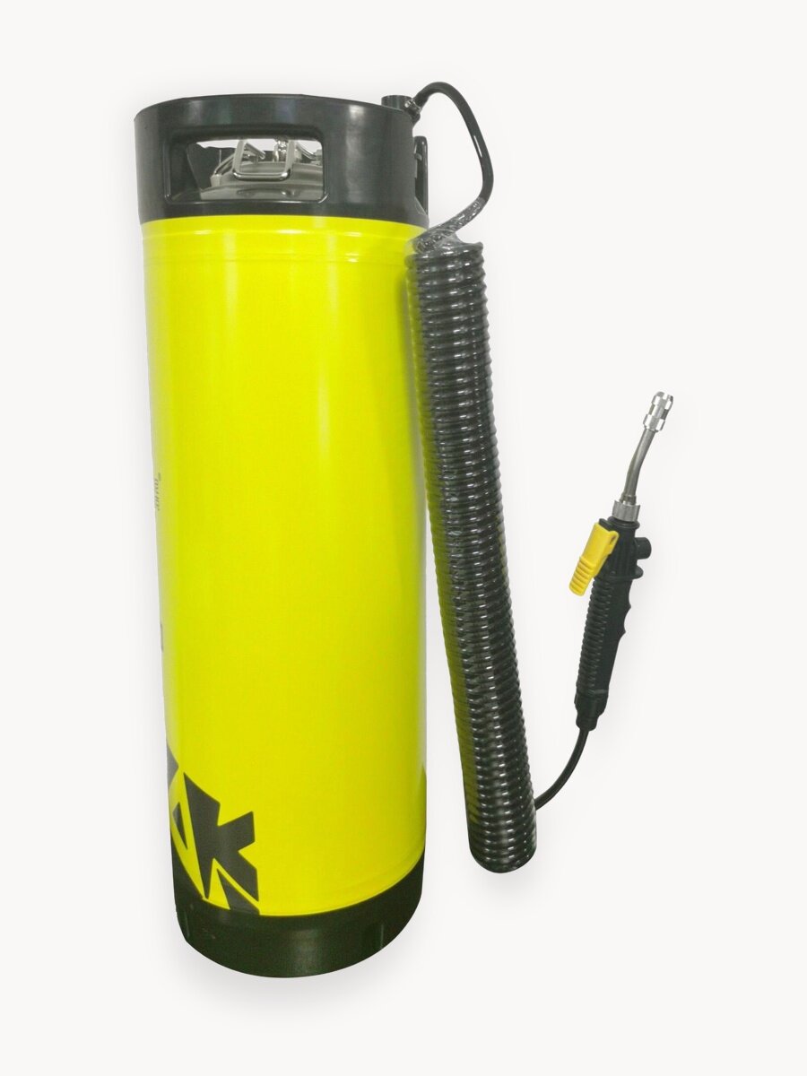 Кег корнелиус, 19л. "Twelvetap", с крышкой для компрессионного спреера с автомобильным ниппелем Шрадера