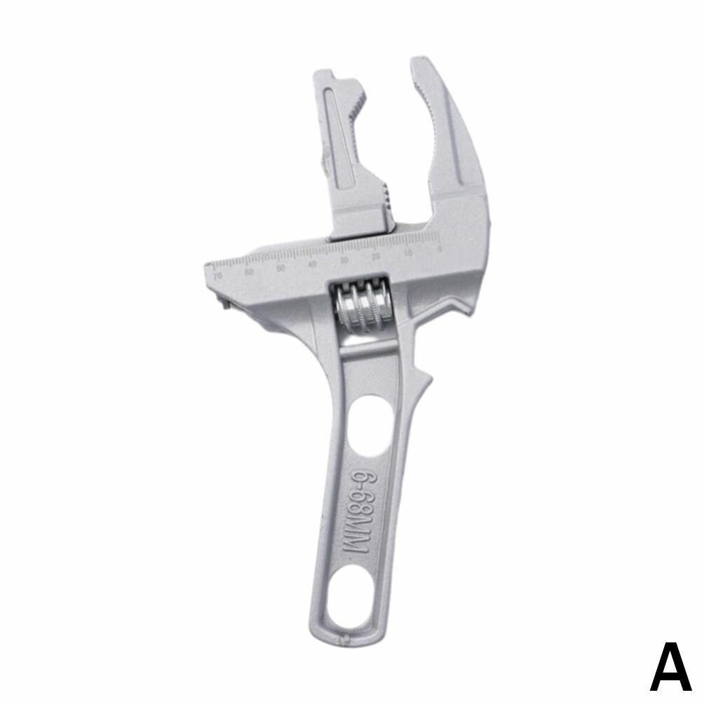 Ключ разводной сантехнический, Универсальный гаечный ключ 6-68 мм, Подходит для ванной комнаты Установить краны и т. п.