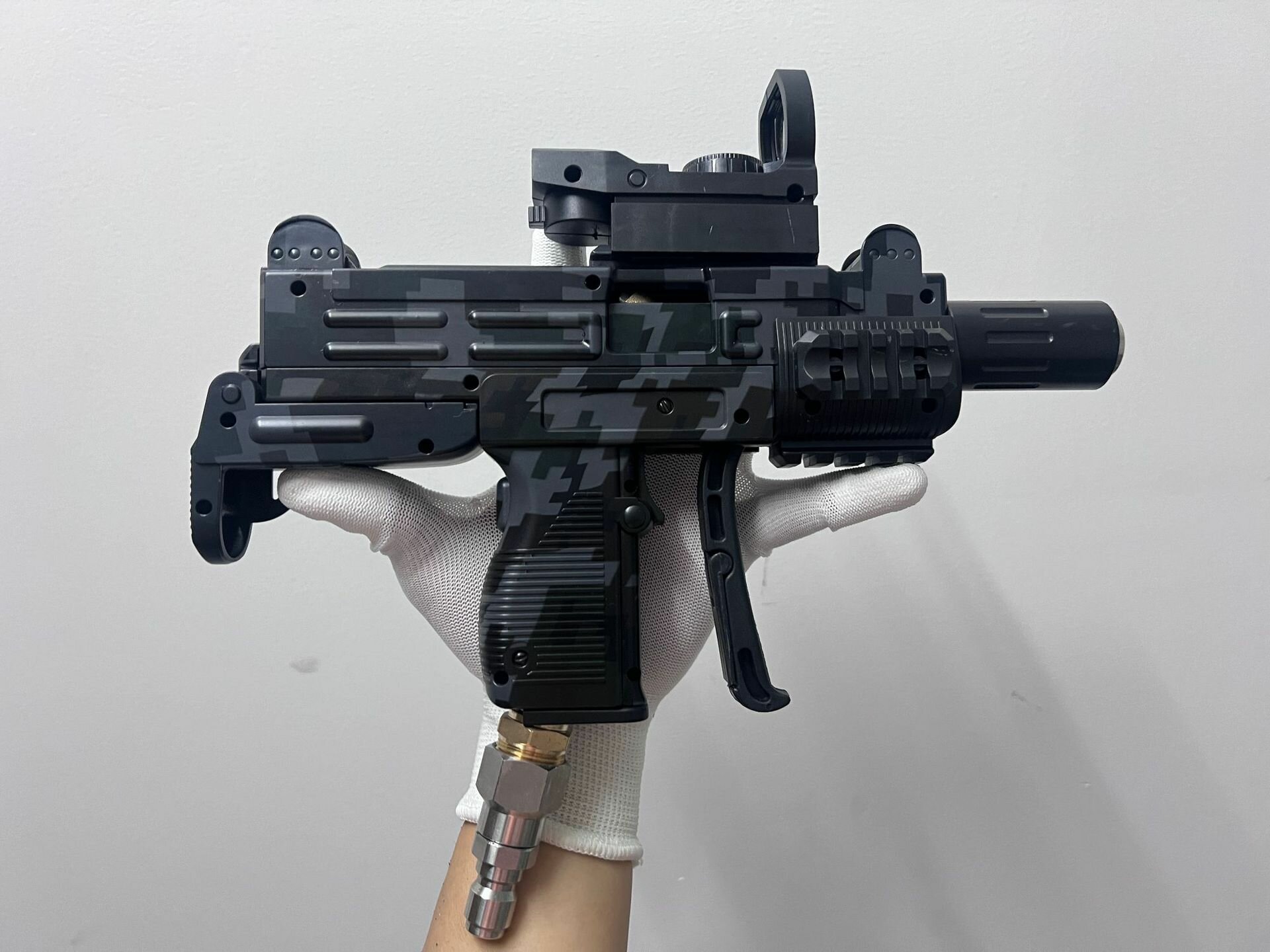 Пневматический пистолет-распылитель высокого давления UZI, хвостовой интерфейс 3/8