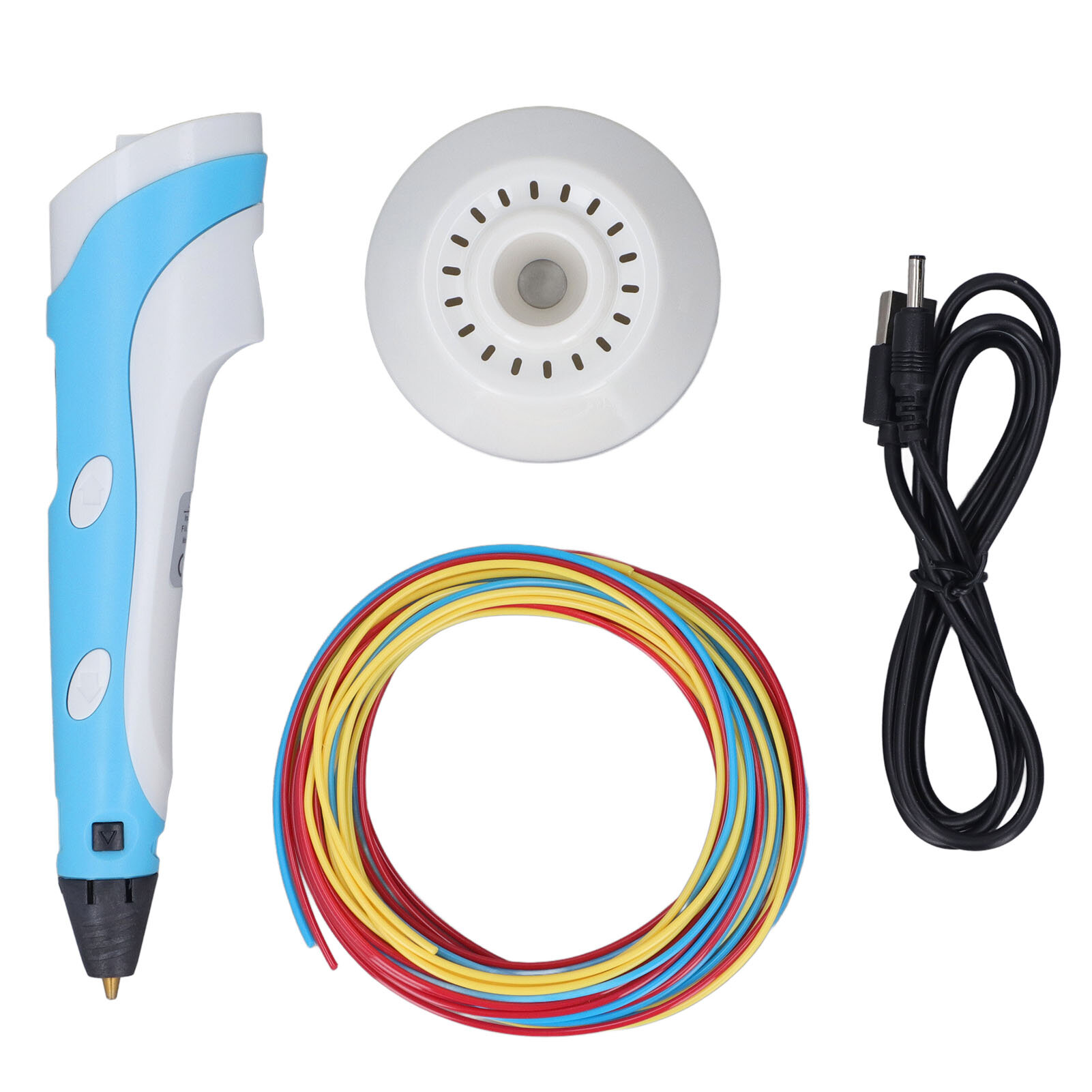 Ручка для 3D-печати, высокотемпературная ручка для рисования 3D-граффити с 3 цветами, нить PLA 1,75 мм